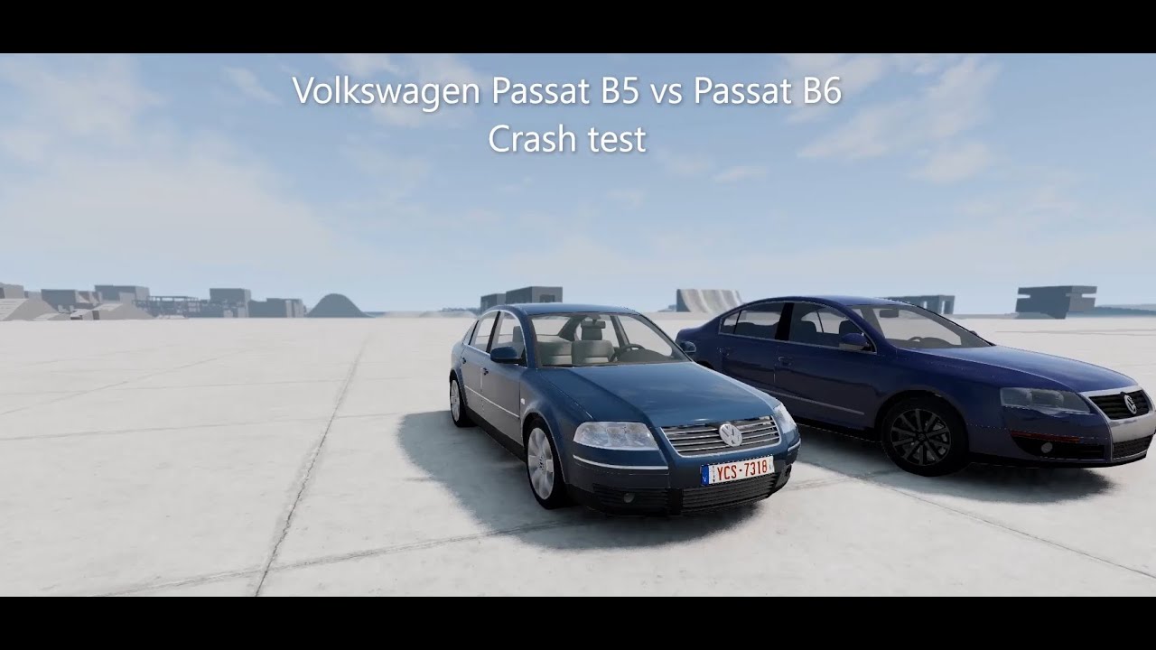 VW PASSAT B5 VS PASSAT B6💥💥 BeamNG.drive crash test - YouTube