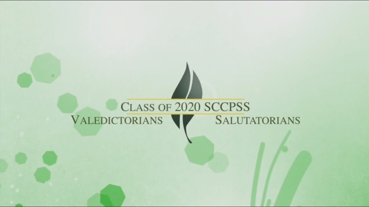 SCCPSS Class of 2020 Valedictorians and Salutatorians - YouTube