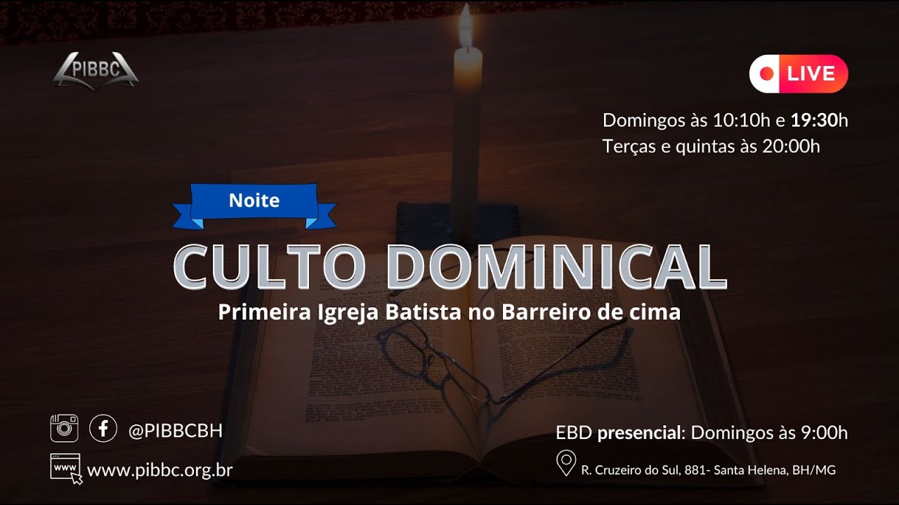 Culto Dominical - Marcos 4: 35 - 5: 20 - YouTube