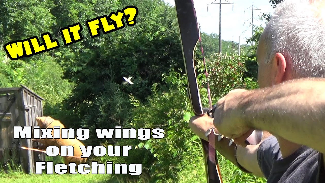 Archery 101 - Will it Fly? - Mixing the wings on our Fletching - YouTube