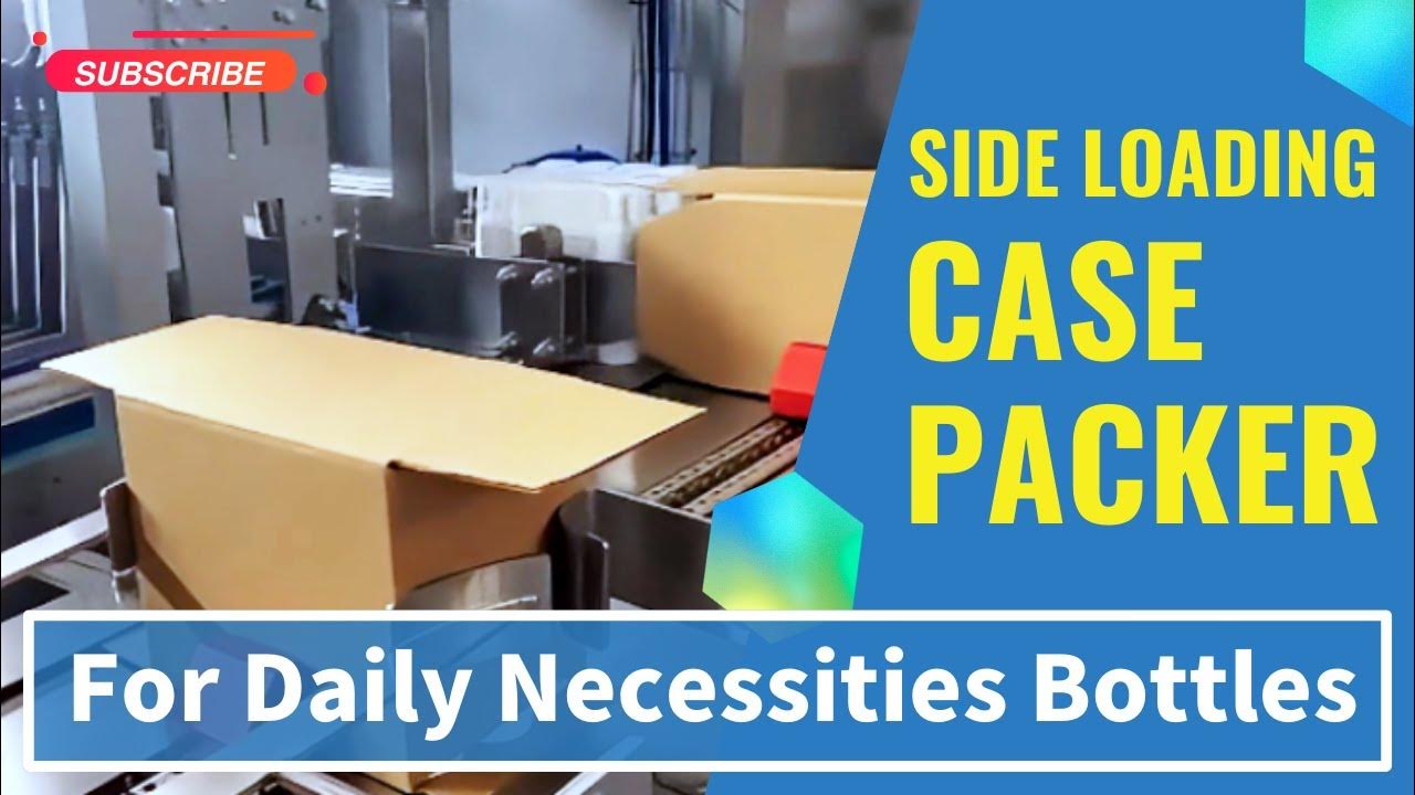WIN-WIN PACK Side Loading Case Packer with Tape Sealing for Daily Necessities Bottles | Case ...