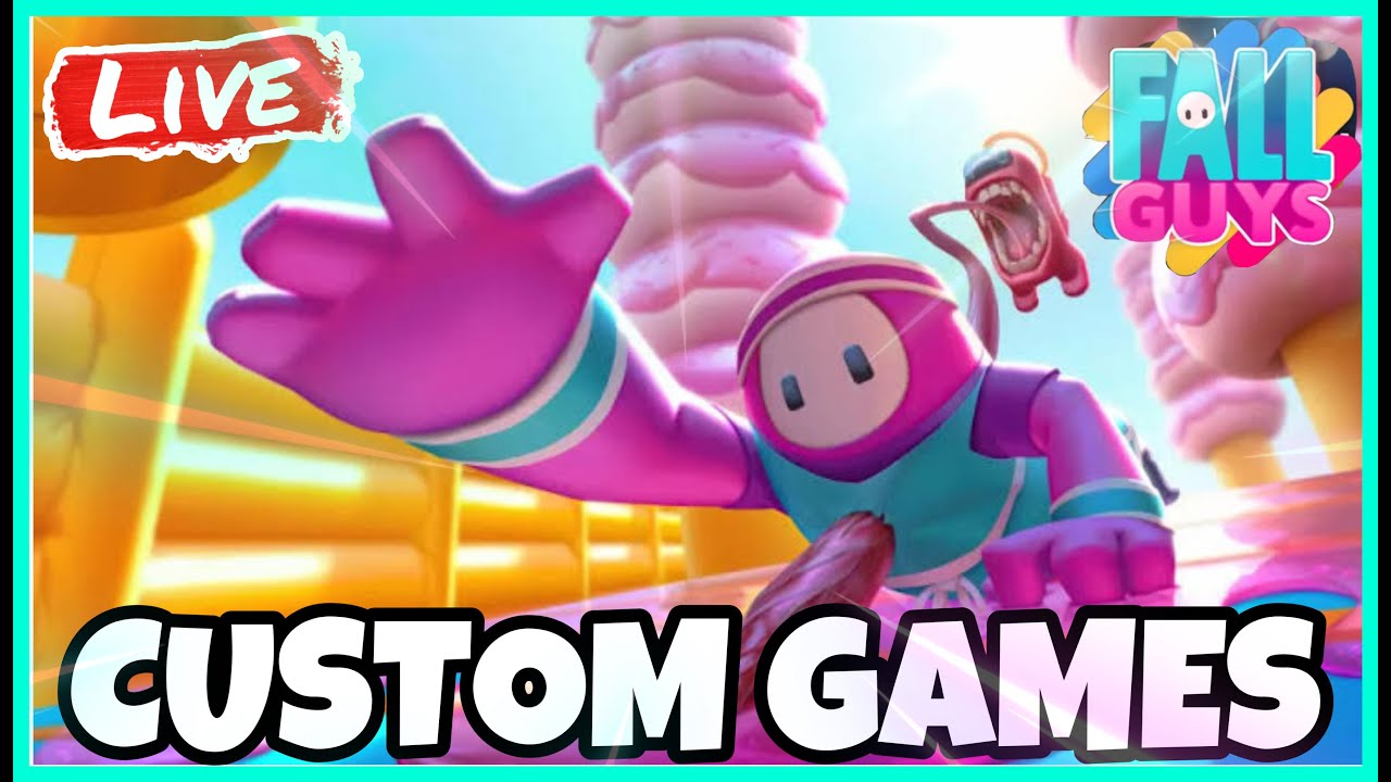 🔴 FALL GUYS CUSTOM GAMES LIVE | ANYONE CAN JOIN | FALL GUYS LIVE ...