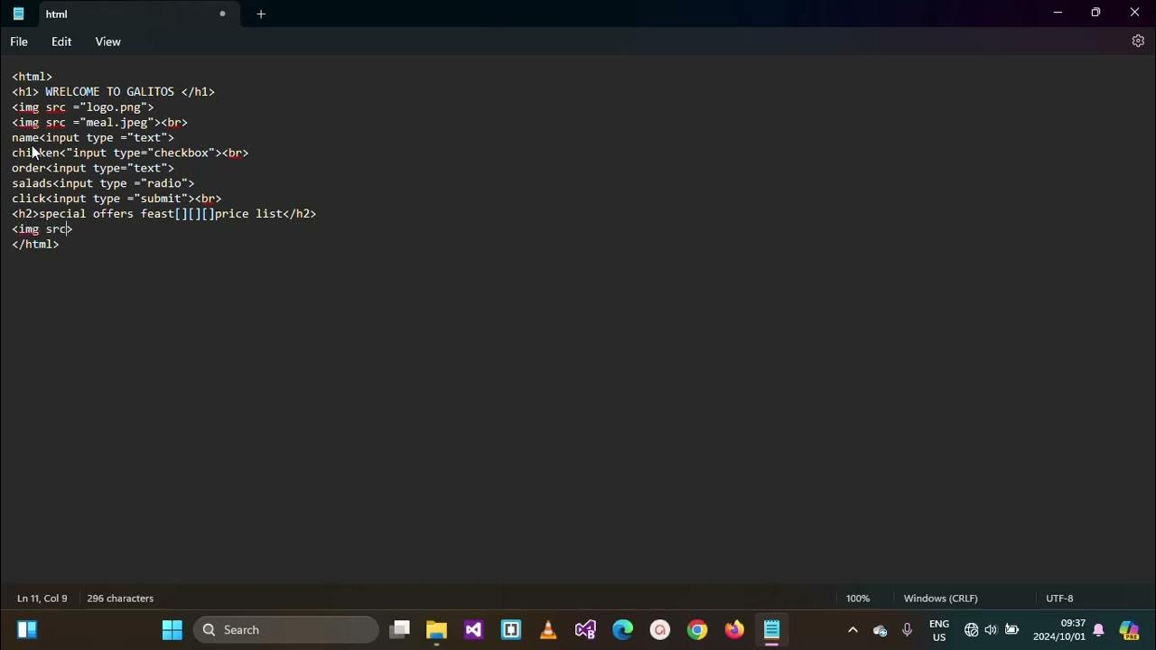how to create galitos website using html - YouTube