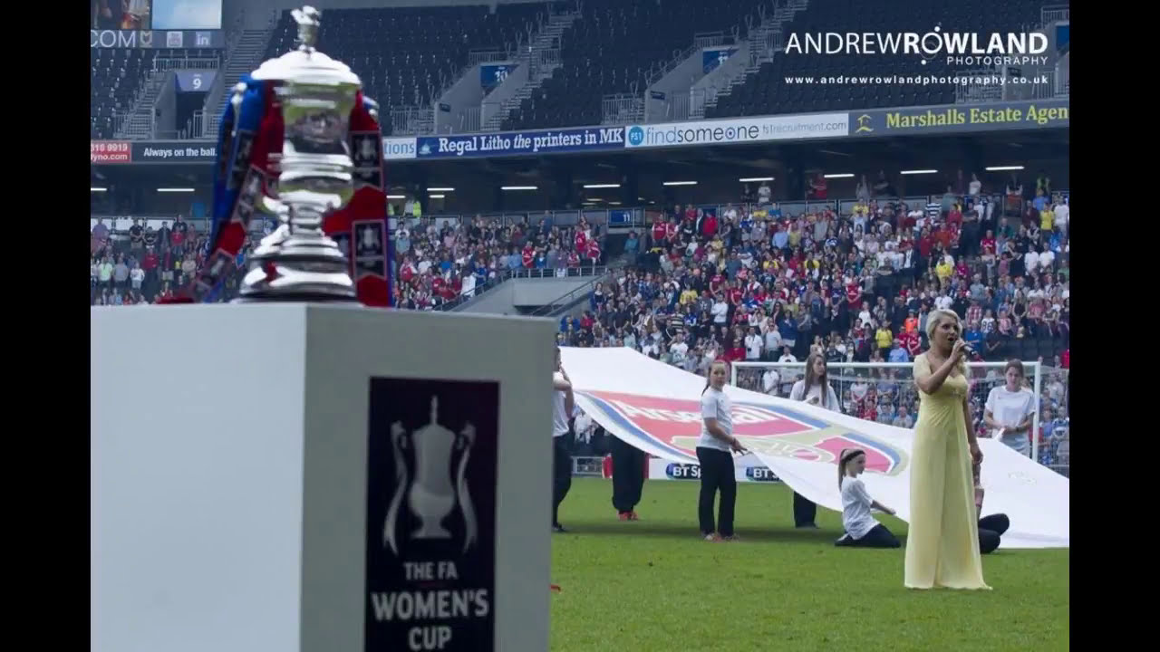 Emily Haig Soprano National Anthem Womens FA Cup Final MK Dons Stadium ...