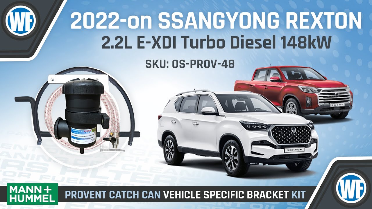 Provent Kit Installation for Ssangyong Rexton Musso 2022-on 2.2L E-XDI ...