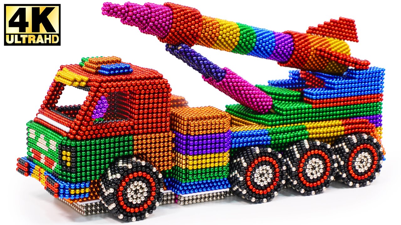 DIY - How To Make Rocket Launcher Truck from Magnetic Balls (Satisfying ...