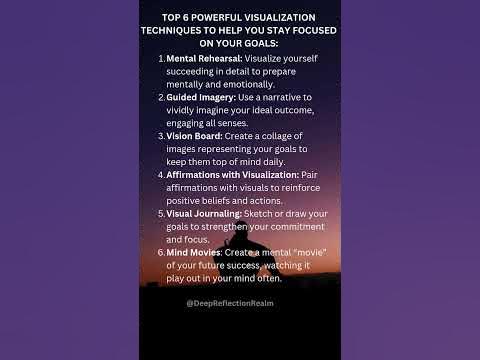 Top 6 powerful visualization techniques to help you stay focused on ...