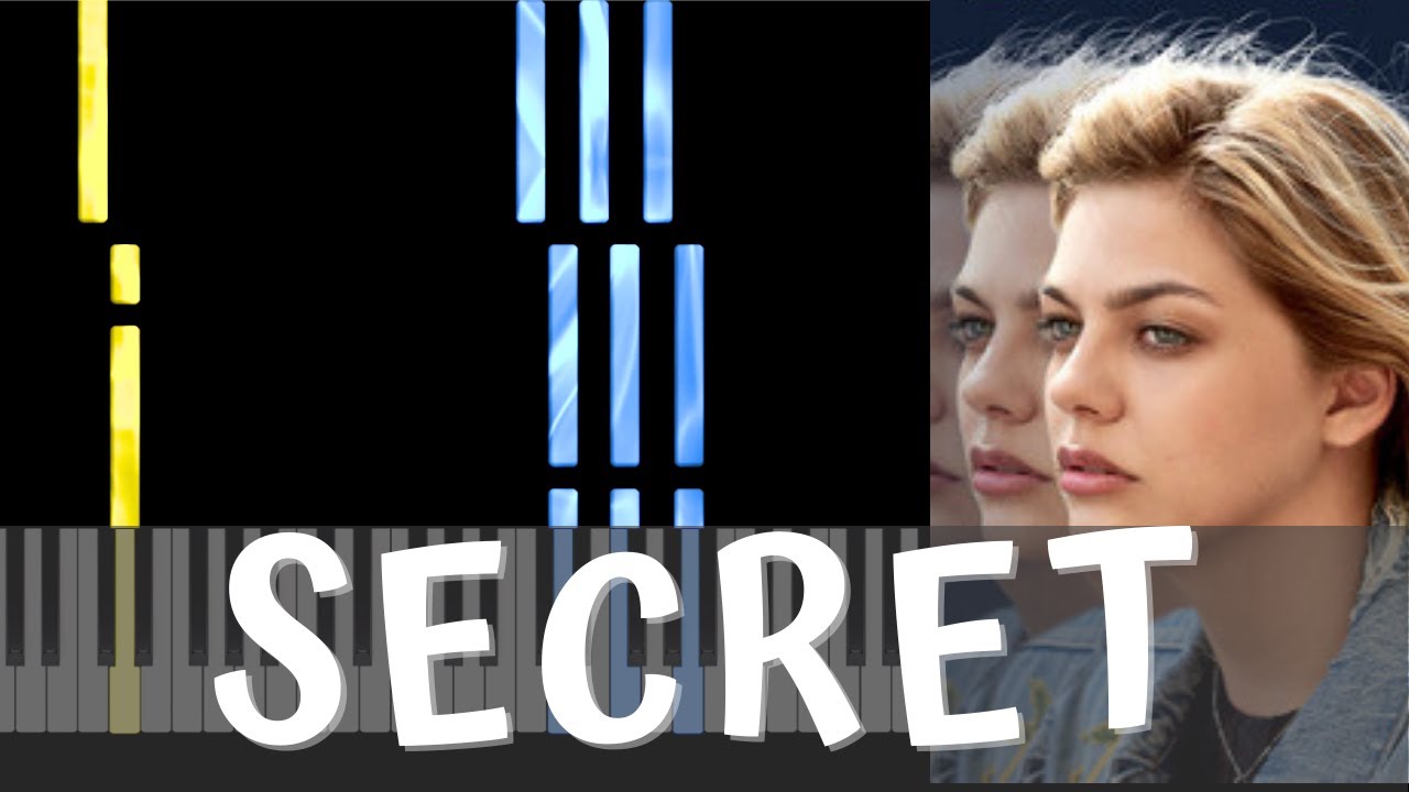 PIANO FACILE - LOUANE - SECRET (Accompagnement vocal) - YouTube