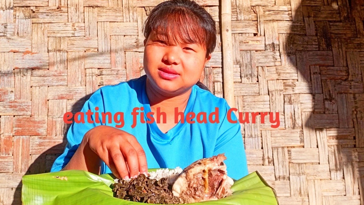 Eating fish head Curry wangsha Muckbang video - YouTube