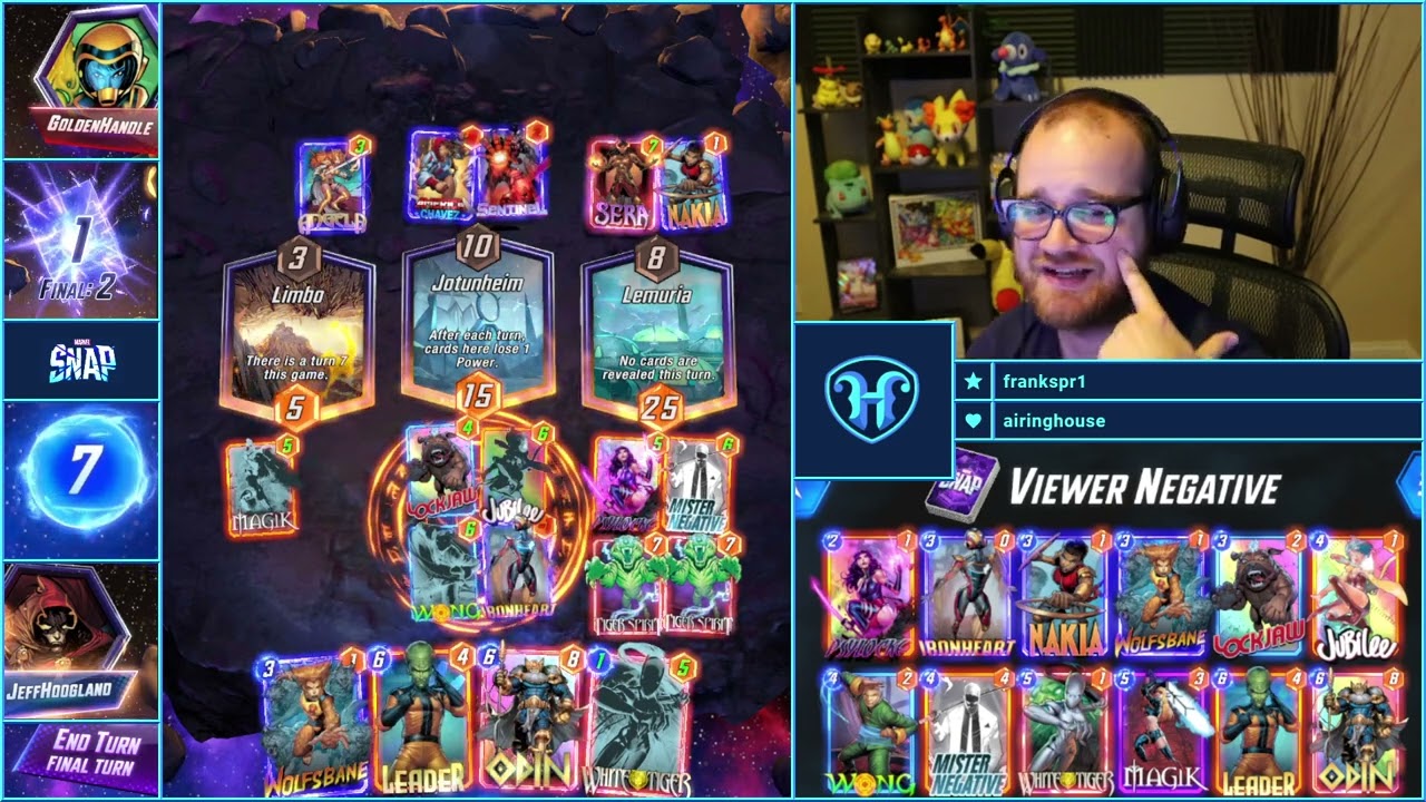 First Marvel Snap Viewer Deck - Negative Wong and Others - YouTube