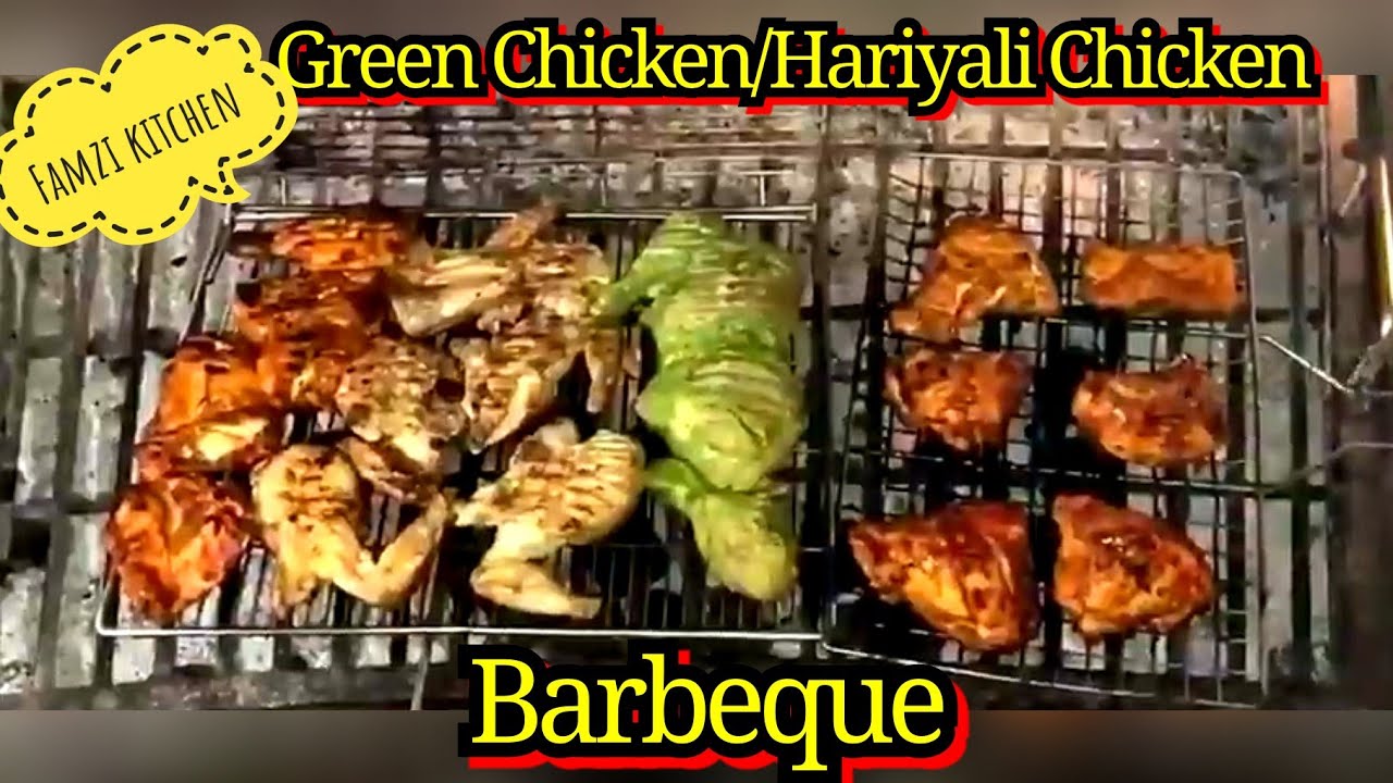 Green Chicken Recipe || Hariyali Chicken || FAMZI KITCHEN - YouTube