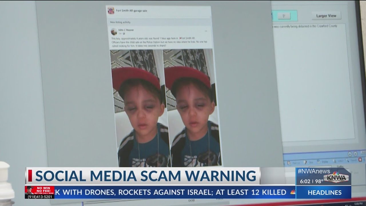 Fort Smith Police warning against 'found child' scams - YouTube