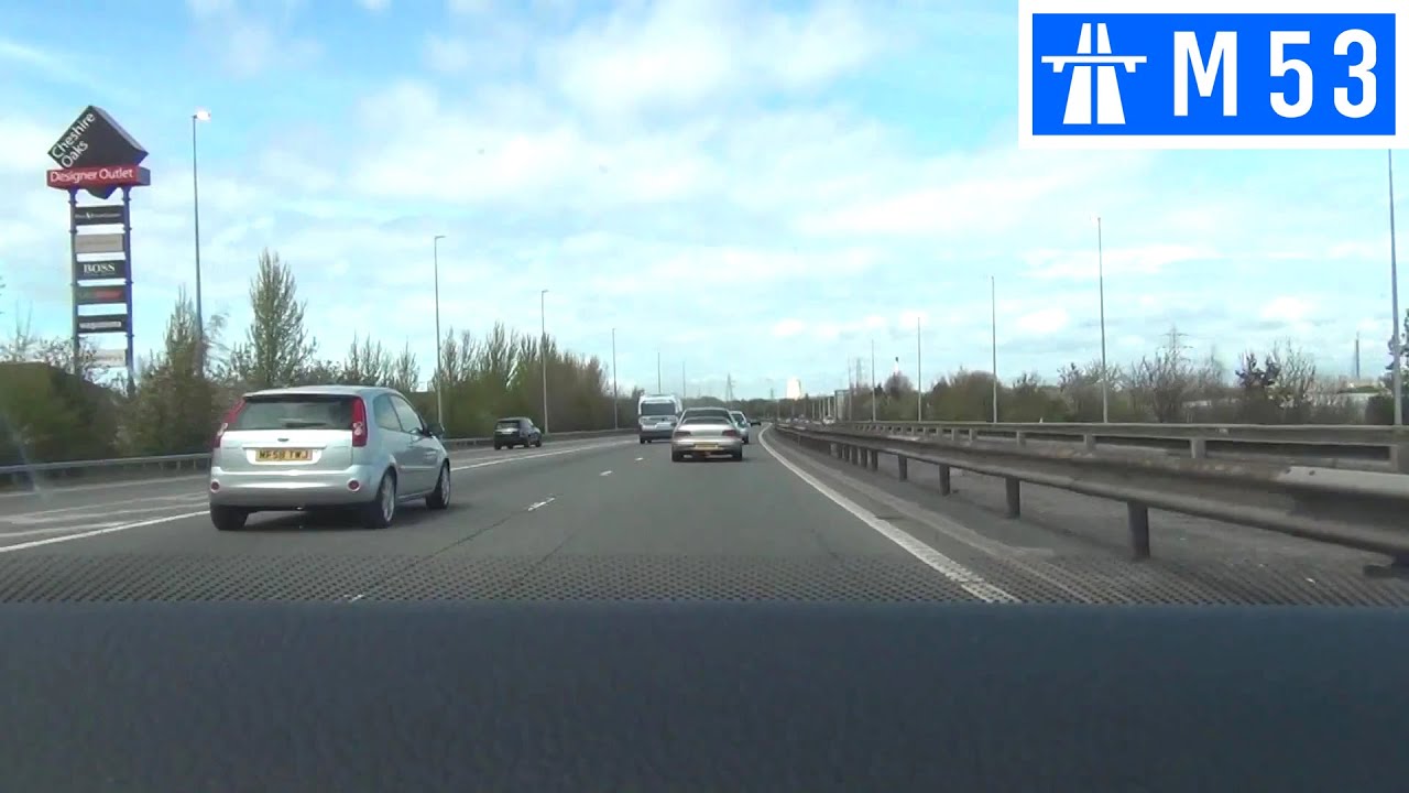 M53 Motorway - Northbound (Part 1) - Front View - YouTube