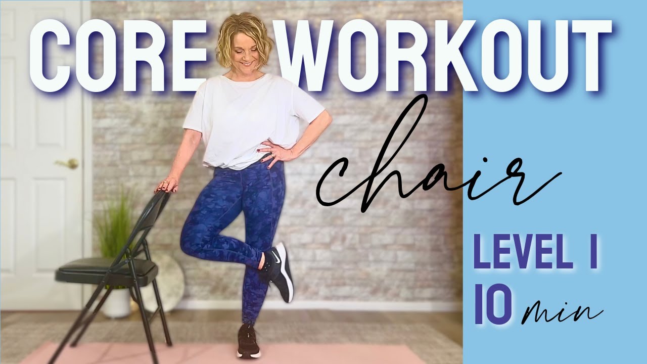 Chair Core Workout For Beginners 10 Min | Hart Fitness - YouTube