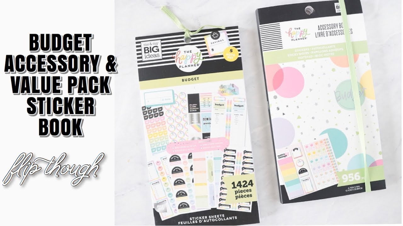 Budget Acessory Book & Value Pack Sticker Book Flipthrough - YouTube