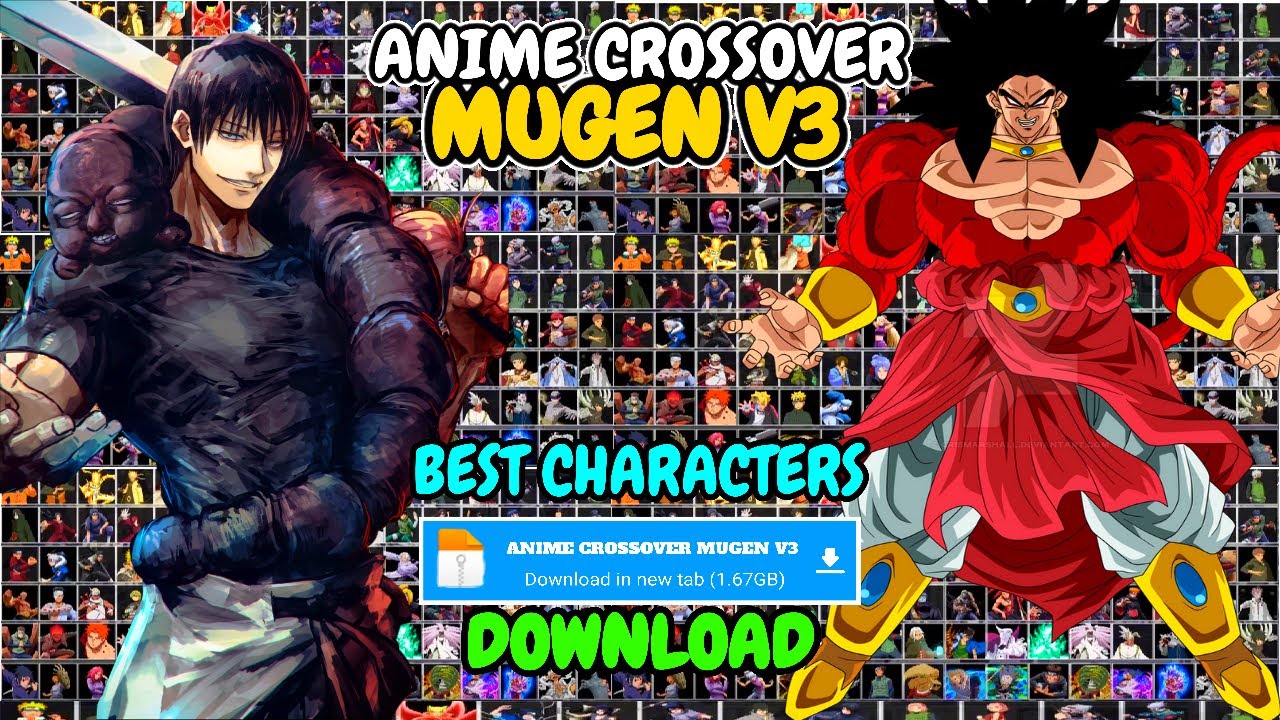 UPDATE‼️ ANIME CROSSOVER MUGEN V3 MUGEN ANDROID BEST CHARACTERS 2024 ...