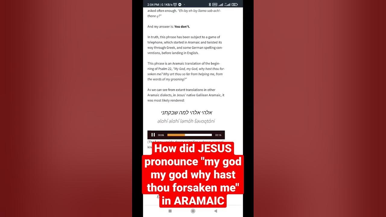 How Did Jesus Pronounce my God My God Why Hast Thou Forsaken Me In how-did-jesus-pronounce-my-god-my-god-why-hast-thou-forsaken-me-in