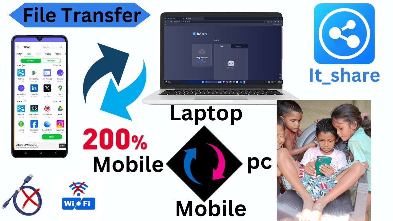 How to Wirelessly Share Files Between Mobile and Laptop in 2025 | Step ...