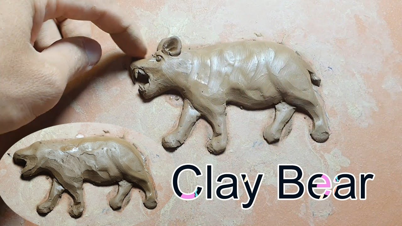 How to make a Bear from clay # clay sculpting. - YouTube