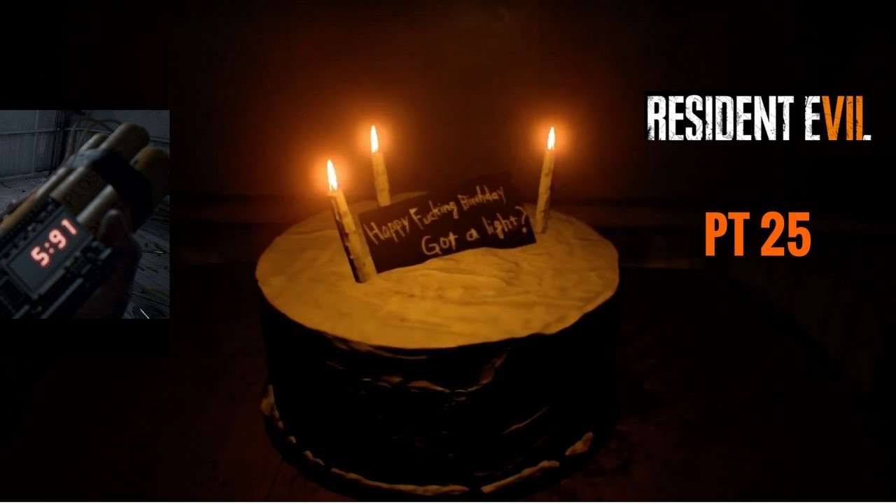 Resident Evil 7 Gameplay Pt 25- Happy Birthday Reenactment - YouTube