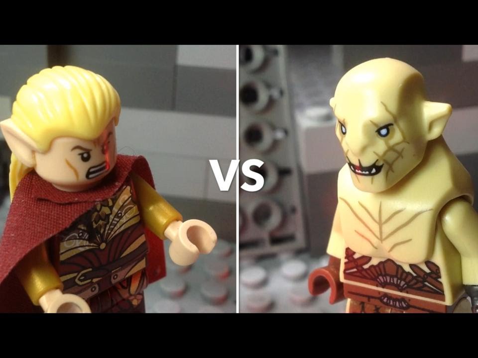 LEGO The Hobbit: Legolas vs Azog - YouTube