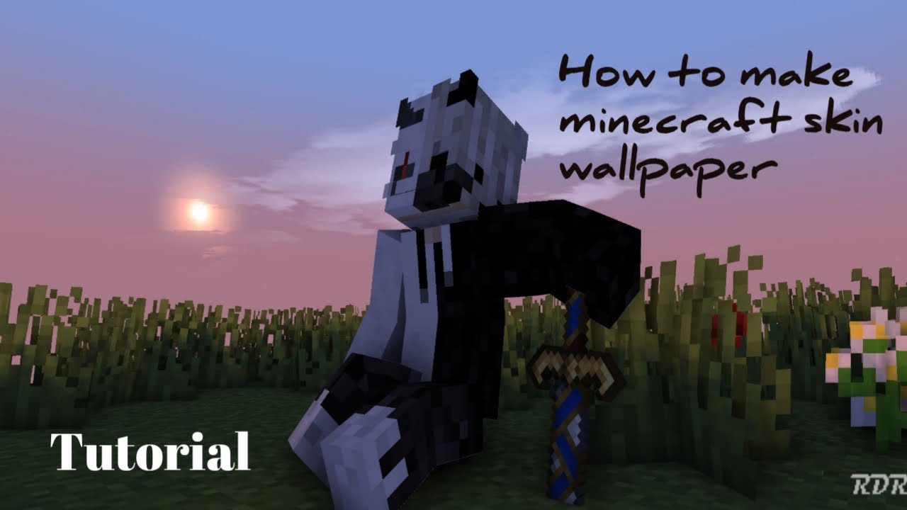 How to make Minecraft Skin wallpaper #minecraft #youtube - YouTube