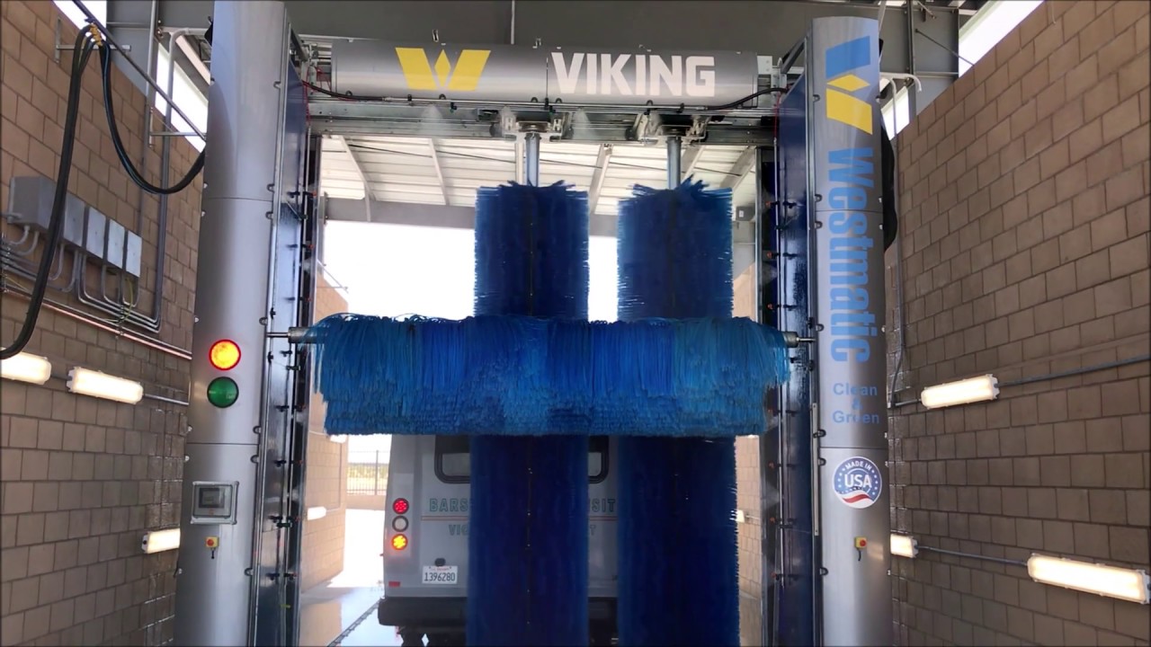 Westmatic 3 Brush Rollover Bus Wash - Victor Valley - YouTube