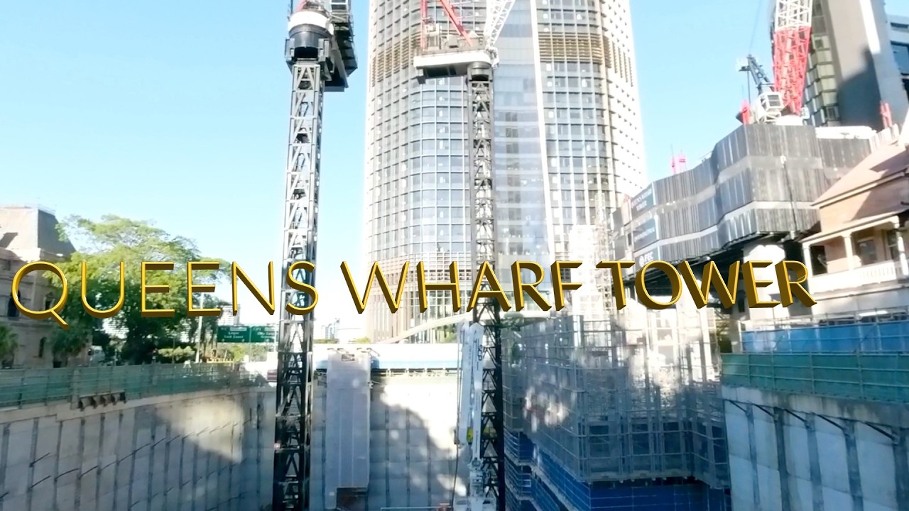 Over the fence look at Queens Wharf Tower Brisbane April [2025] - YouTube