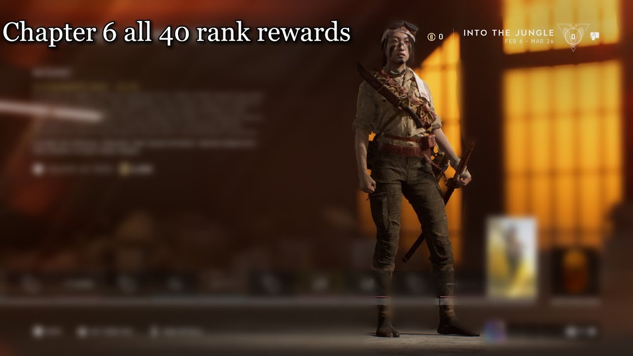 Battlefield 5 - Chapter 6 all 40 rank rewards (gadgets + soldier sets ...