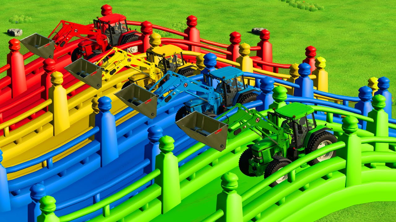 TRANSPORTING AND LOAD POKEMON BALLS WITH NEW JOHN DEERE TRACTORS ...