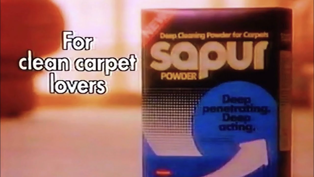 1987: Sapur Powder Carpet Cleaner [Belgian Carpet] - YouTube