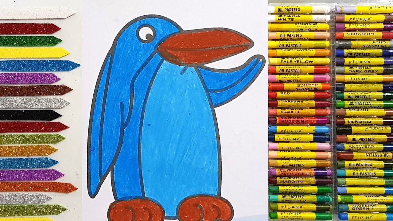 Pingvinlarni chizish va bo'yash | Learn Colors for Kids | Рисование и ...