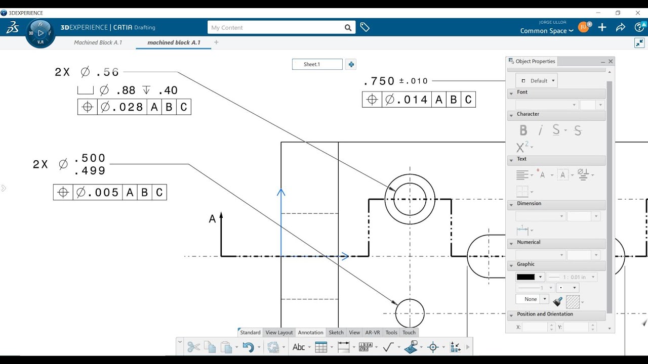 Catia GD&T and Drafting Symbols - YouTube