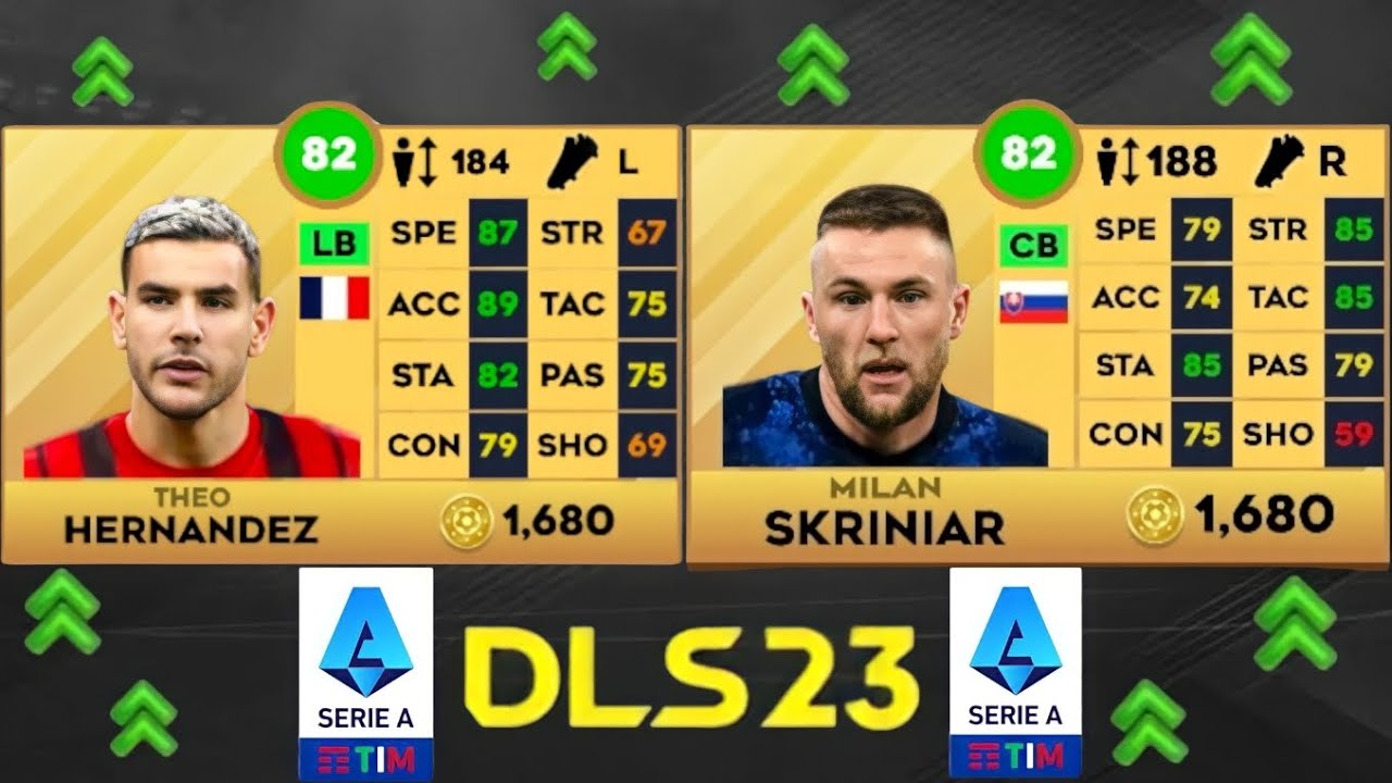 SERIE A PLAYERS RATING IN DLS 23! | DREAM LEAGUE SOCCER 23 - YouTube
