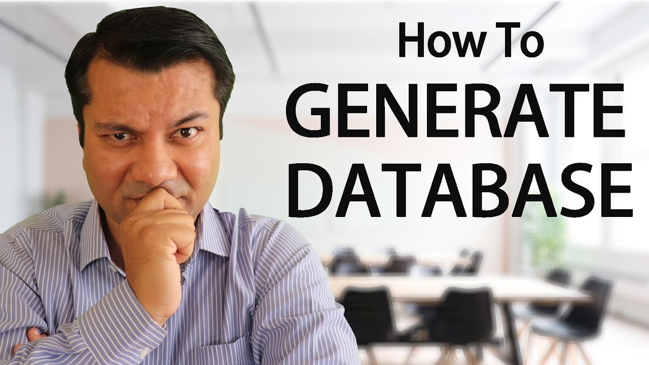 How To Generate Database Hindi Youtube