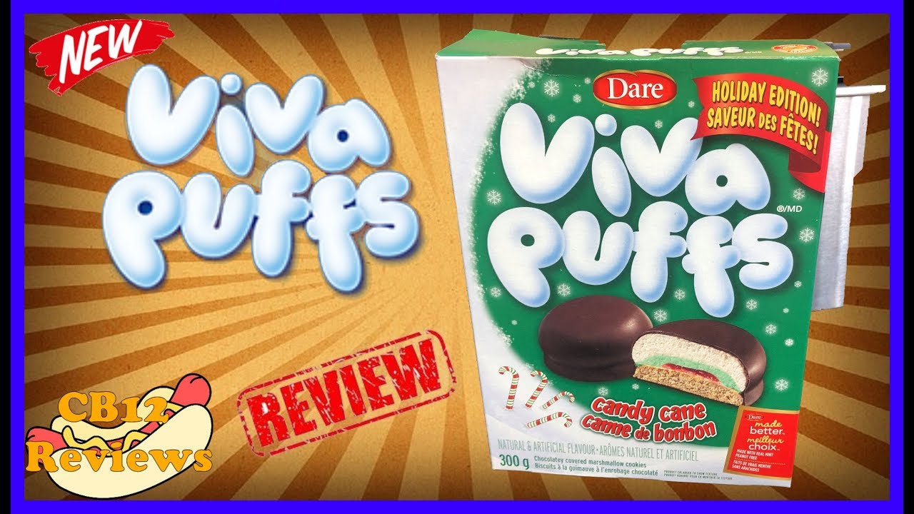 ♥"New" Holiday Edition Viva Puffs Candy Cane | Food Review♥-Nov 27th ...