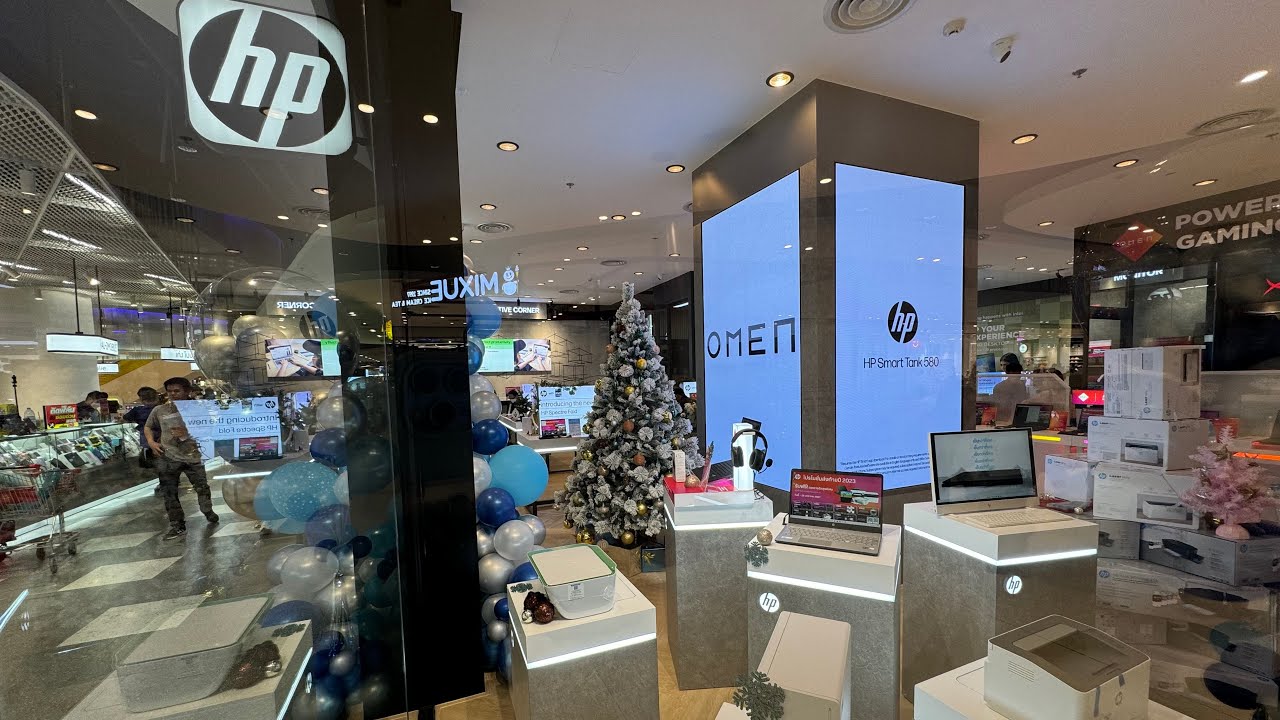 HP Flagship Store พาชมบรรยากาศ มีห้อง Steam, Meeting โปรโมชั่นเปิดร้าน ...