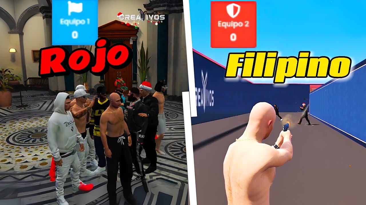 Thefiverd: Homero Y Los MDV Se Enfrentan A Los Rojo En El Paintball GTA ...