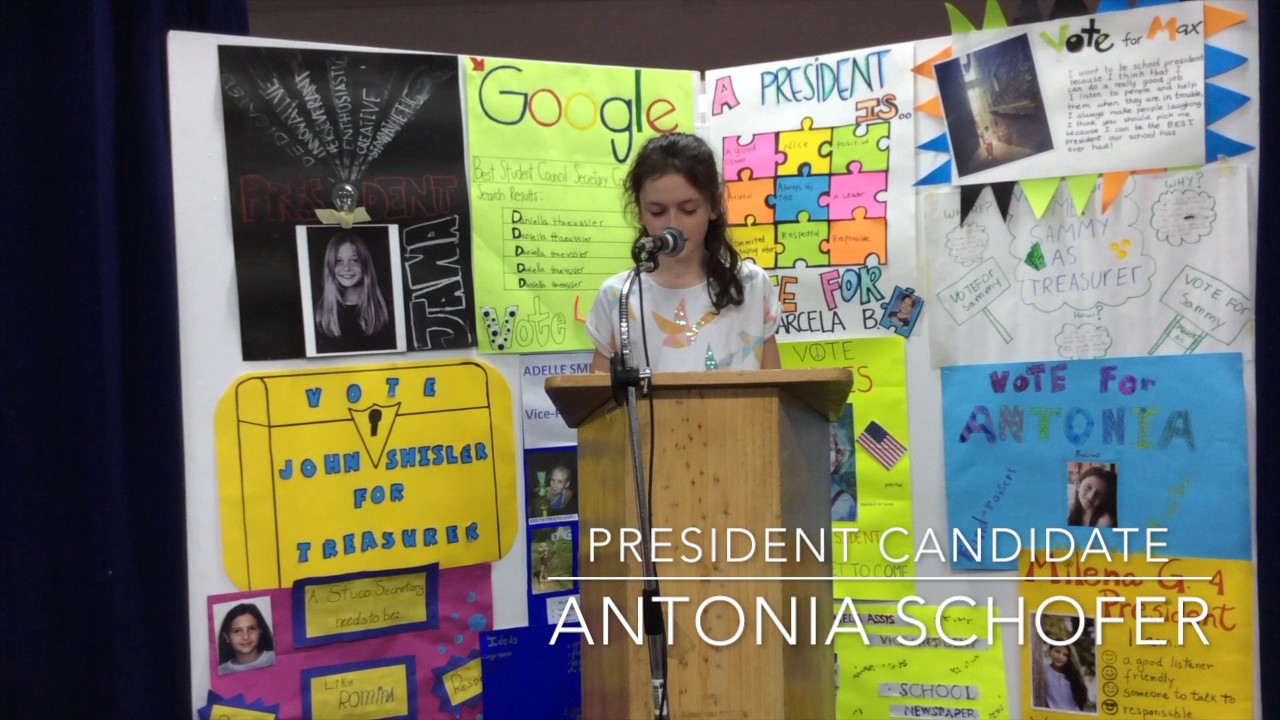 Elementary STUCO President Candidate Speeches 2016 - YouTube