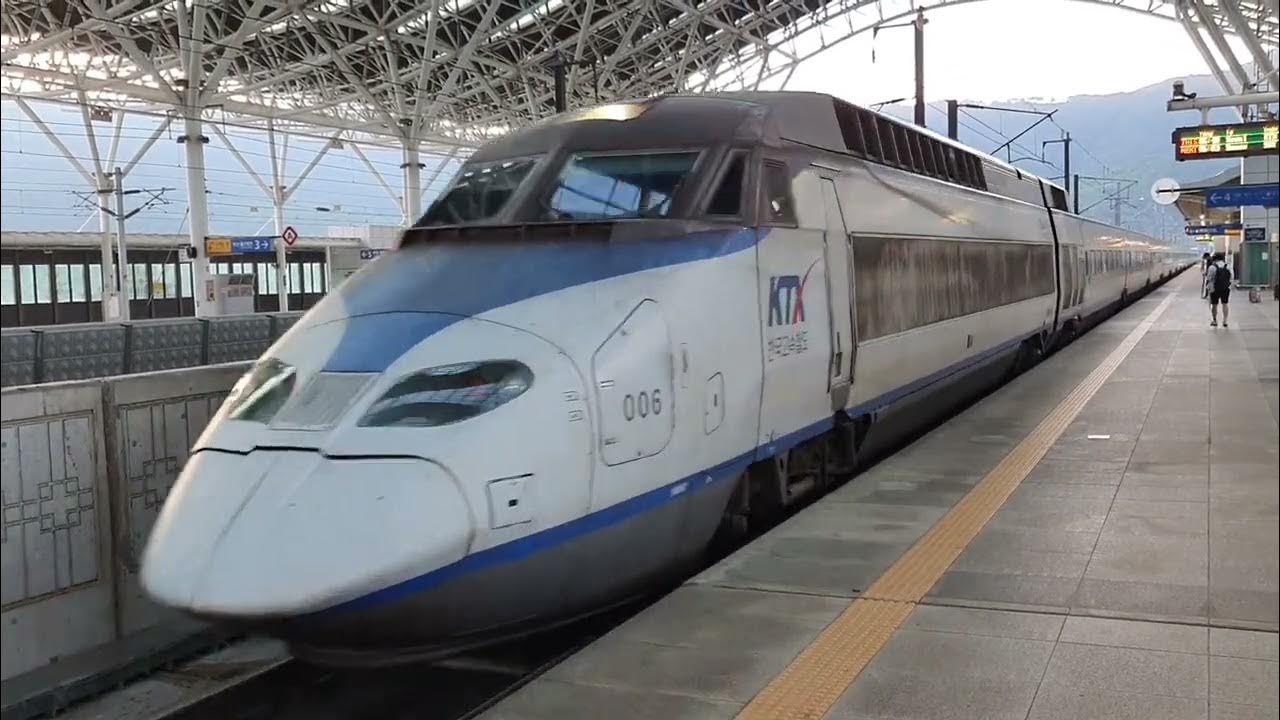 서울행 KTX 4열차 경주역 진입 영상 - YouTube