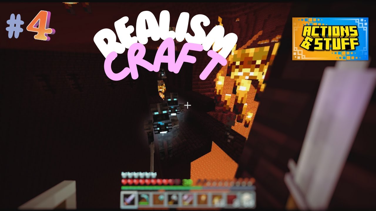 Exploring The Nether | Realism Craft + Actions&Stuff - YouTube