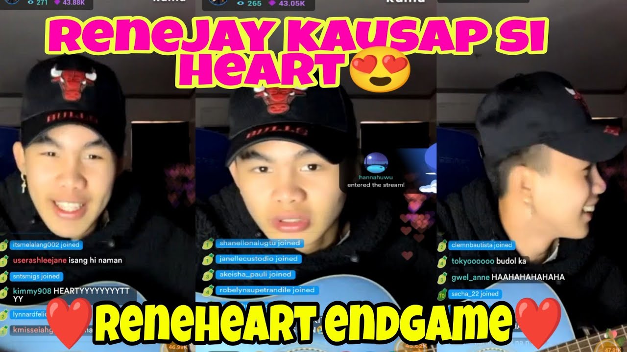 #RENEHEART YARN! RENEJAY BARCARSE KAUSAP SI HEART RYAN HABANG NAKALIVE ...