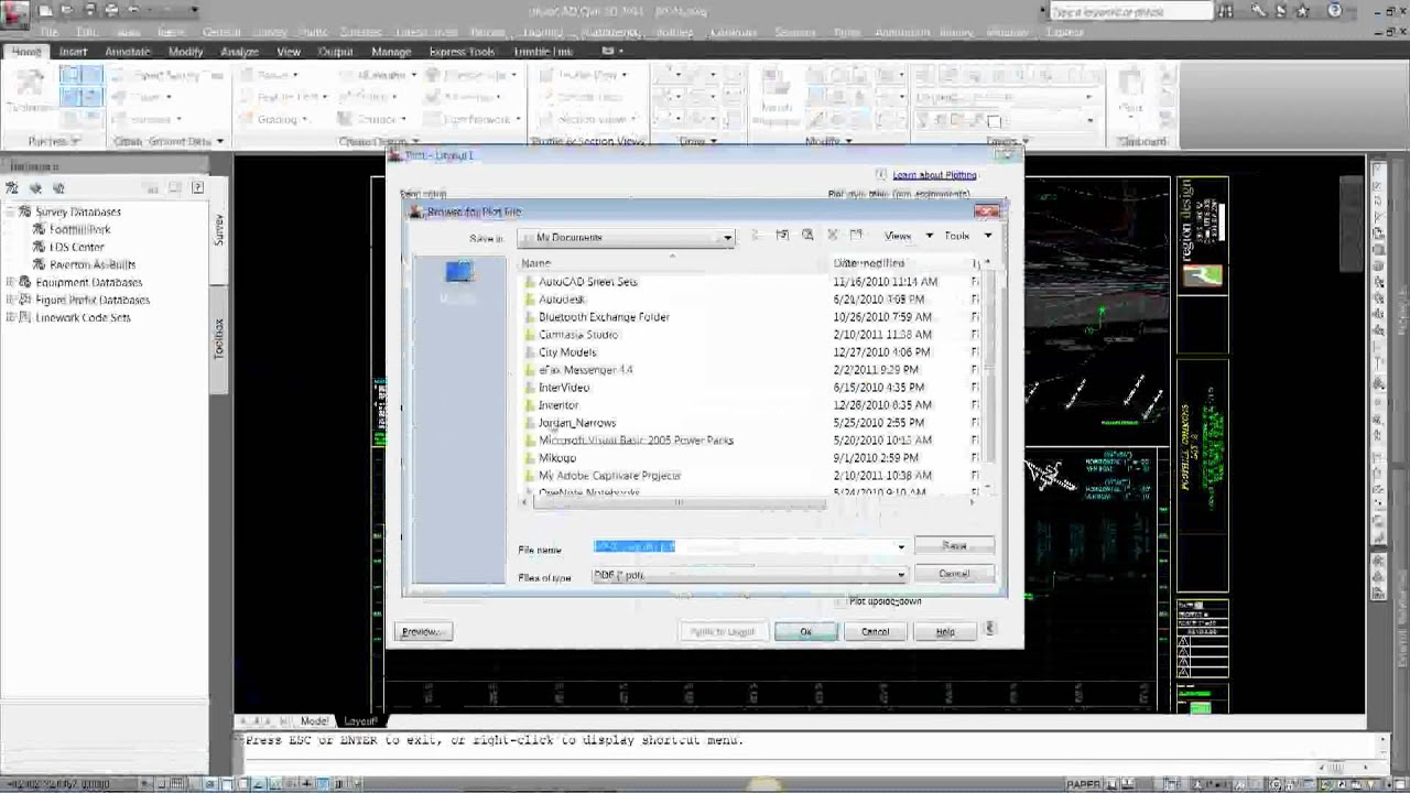 ACAD-Plotting to PDF - YouTube