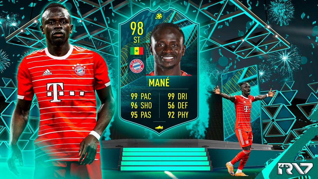 ES UNA LOCURA ESTA CARTA | SADIO MANE MOMENTS 98 PLAYER REVIEW FIFA 22 ...