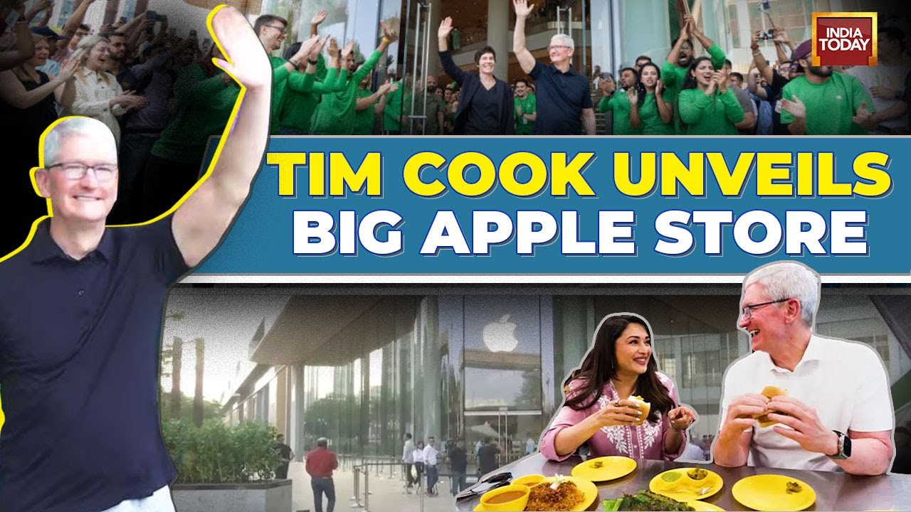 Madhuri Dixit Treats Apple CEO Tim Cook To Vada Pao In Mumbai,Says 'Can ...