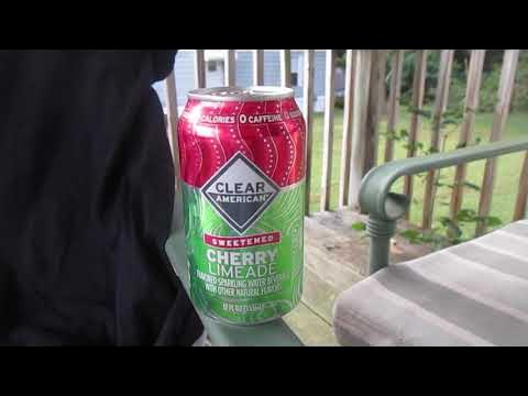 Clear American Sweetened Cherry Limeaid Sparkling Water - YouTube