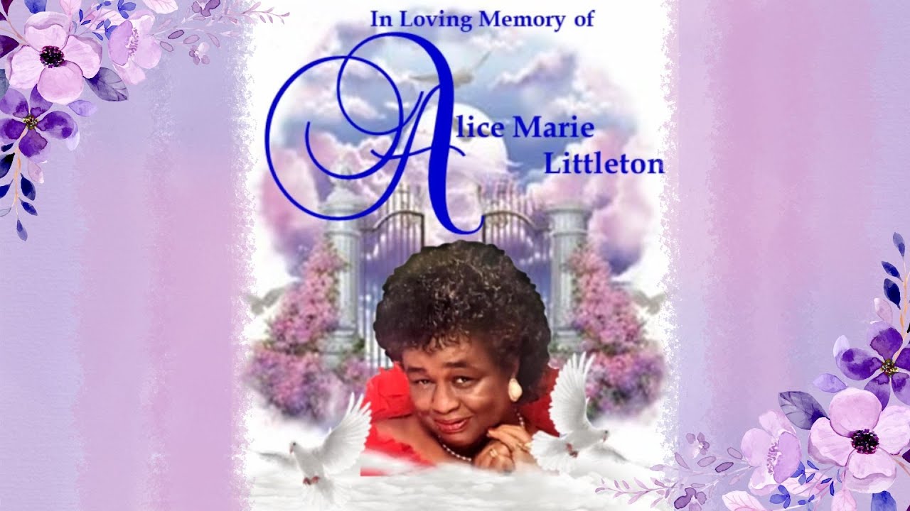 Funeral Services for Alice Marie LIttleton - YouTube