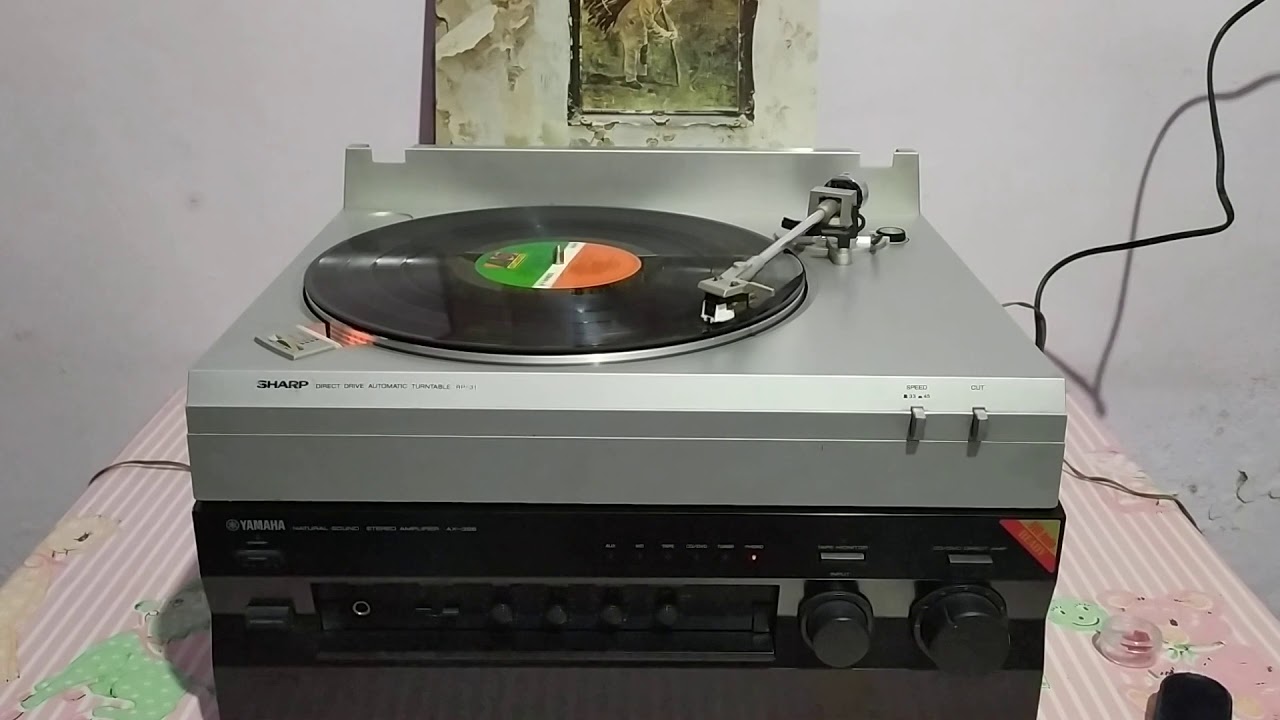 Turntable Sharp RP-31 / Amplifier Yamaha Ax-396 / Led Zeppelin - Black ...