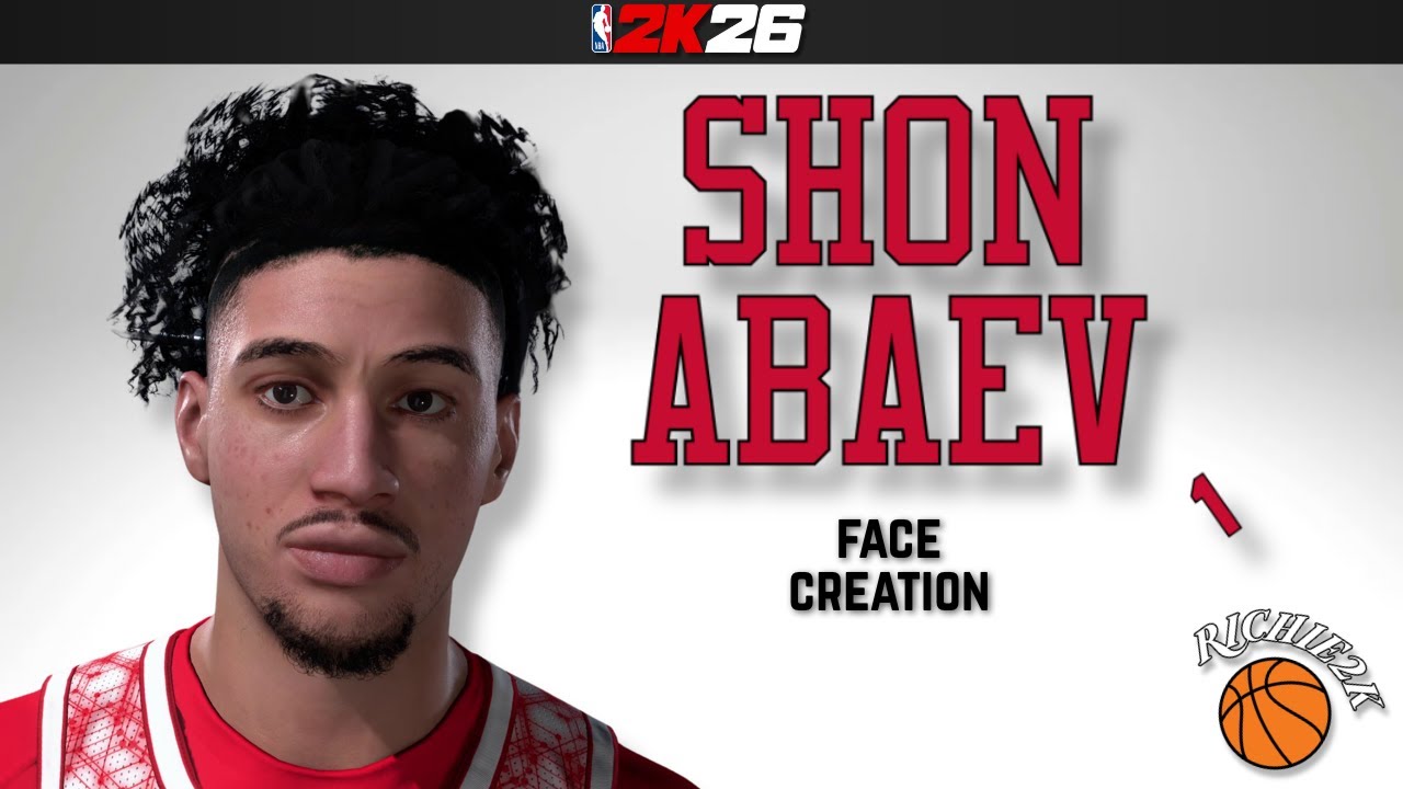 Shon Abaev Face Creation NBA 2K26 - YouTube