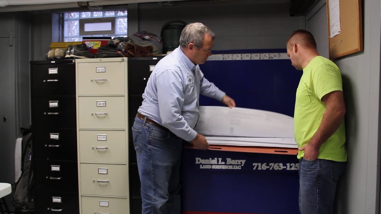 Survey Map Storage Dan Barry Land Surveyor - YouTube
